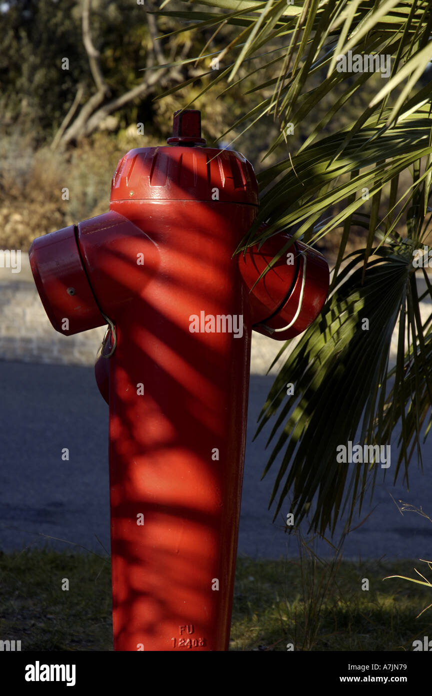 France la ciotat french red fire hydrant Stock Photo - Alamy