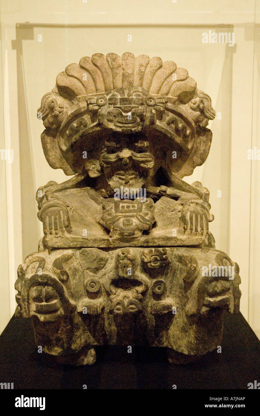 museum of culture of Santo Domingo mayan statue oaxaca mexico Stock ...