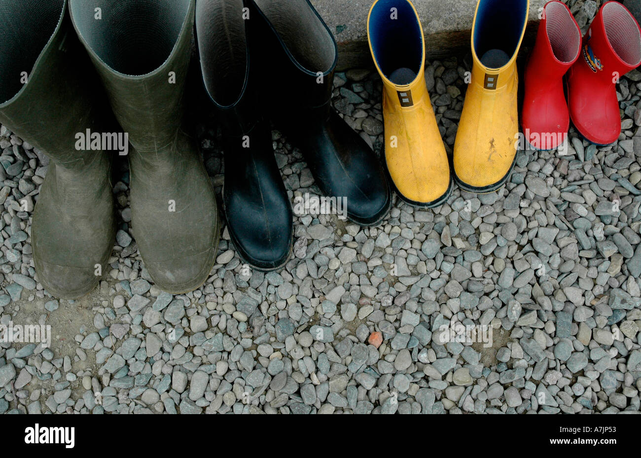 Wellies different sizes in a row hi-res stock photography and images ...