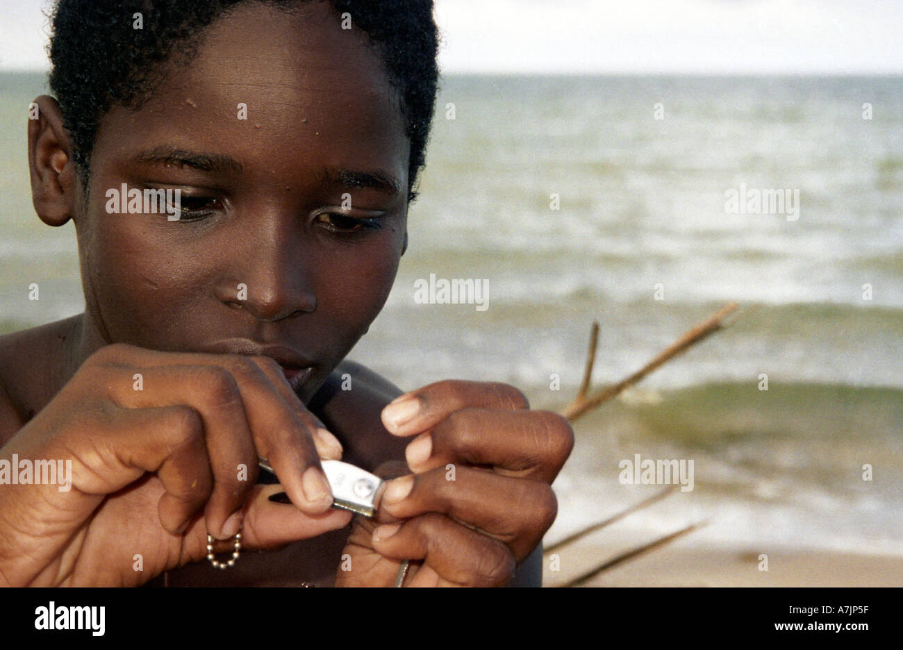 Garifuna Boy Belize Stock Photo - Alamy
