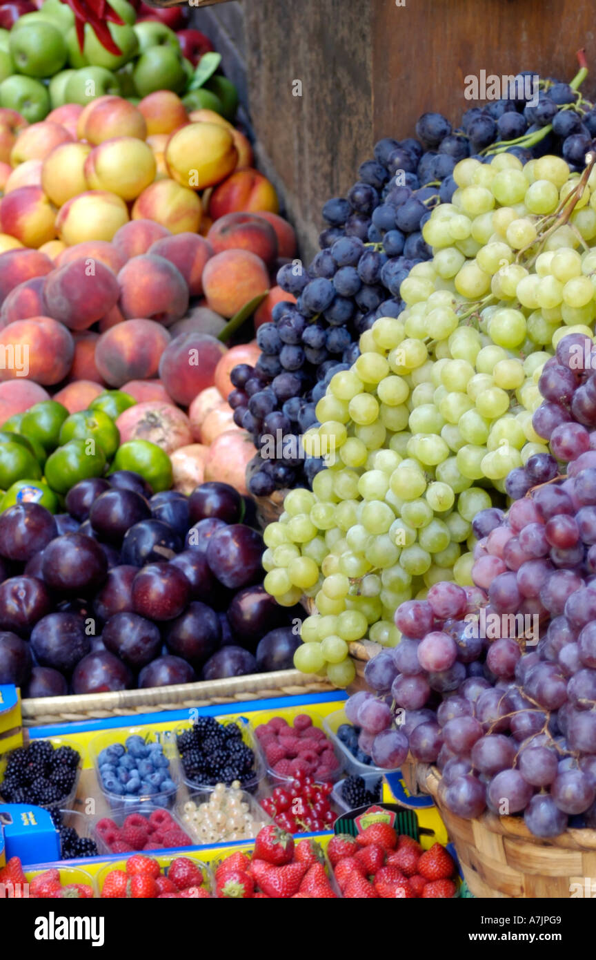Composition variety fresh fruits hi-res stock photography and images ...
