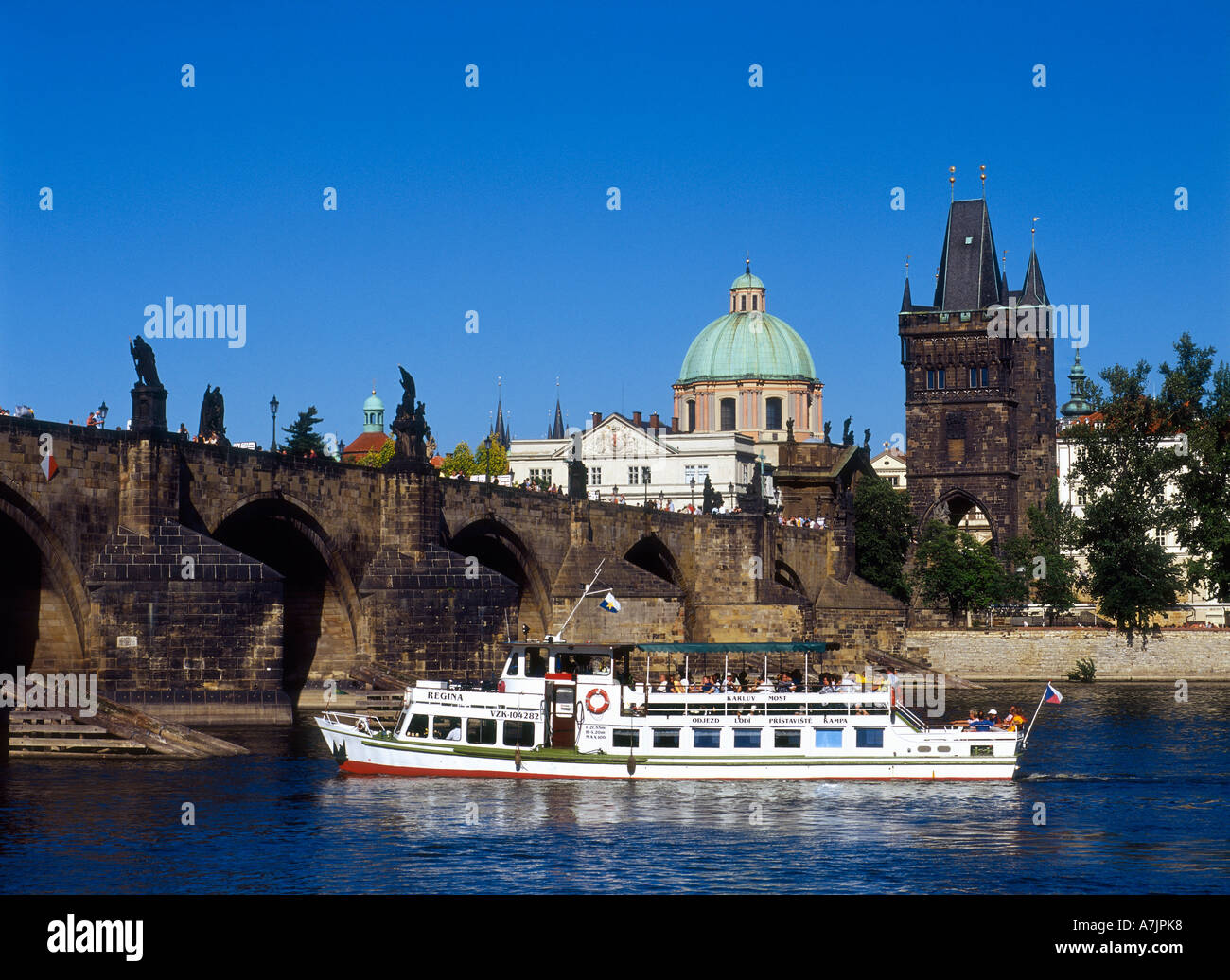 Prague, Old Town, Charles Street Bridge Stock Photo - Alamy