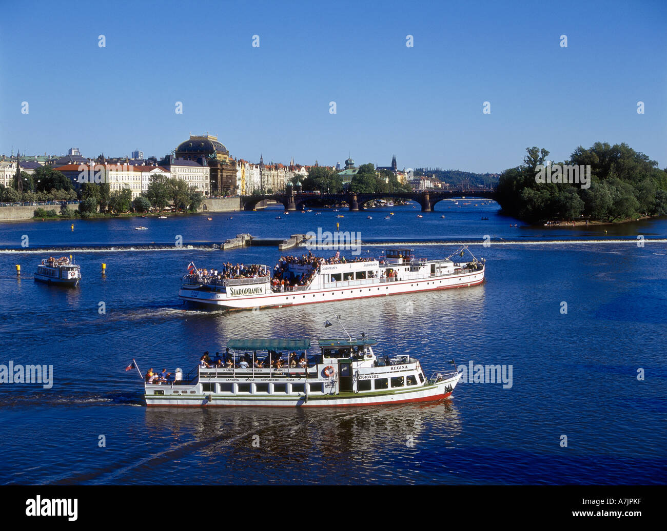 Vltava river cruises hi-res stock photography and images - Alamy