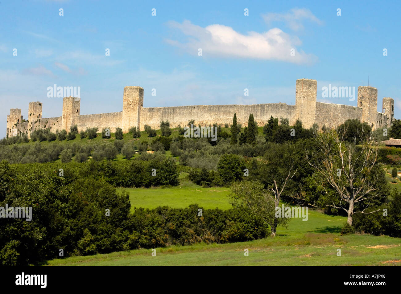 Monteriggioni Tuscany Italy Stock Photo - Alamy
