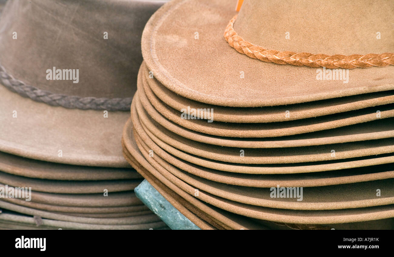 stacks of hats for sale Stock Photo - Alamy
