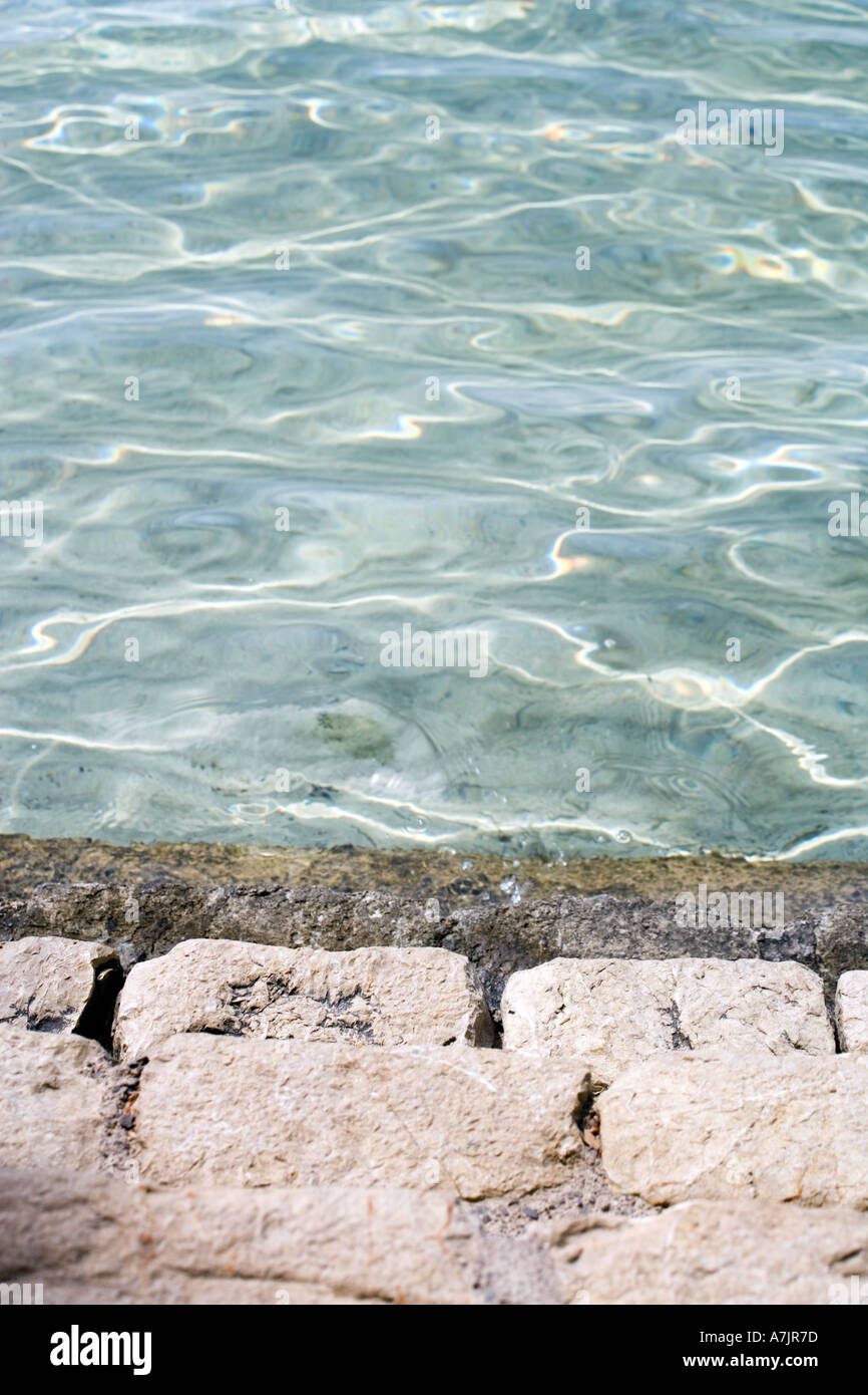 STEPS LEADING INTO SEA Stock Photo - Alamy