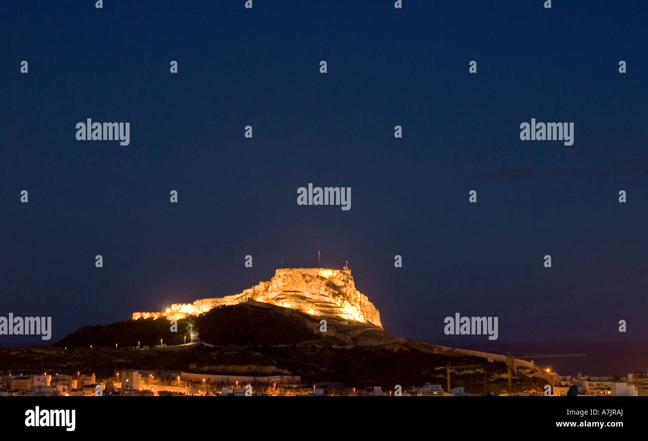 Castillo de Santa Barbara Alicante Spain Europe Stock Photo - Alamy