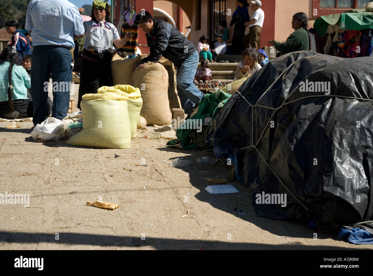 Chiapas - San Juan Chamula market - Mexico Stock Photo - Alamy