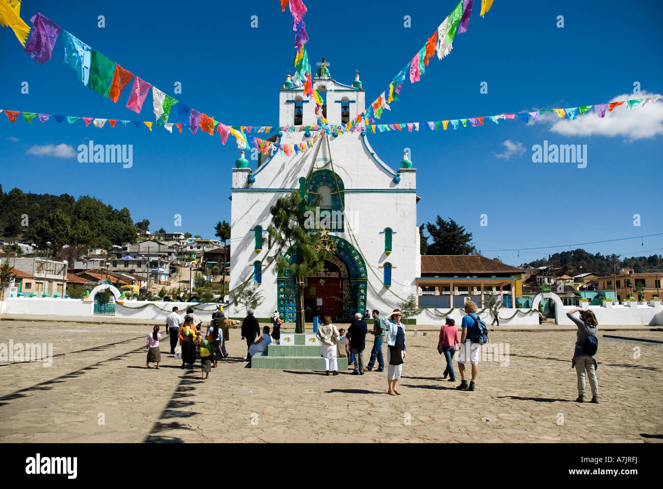 San Juan Chamula Church - Chiapas - Mexico Stock Photo - Alamy