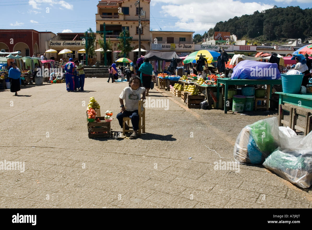 Chiapas - San Juan Chamula market - Mexico Stock Photo - Alamy