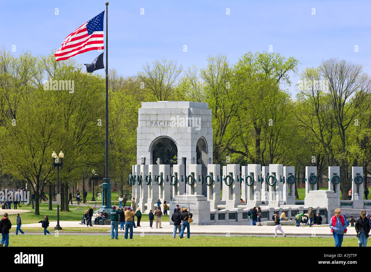 Pacific Arch at the World War II Memorial, Washington DC Stock Photo ...