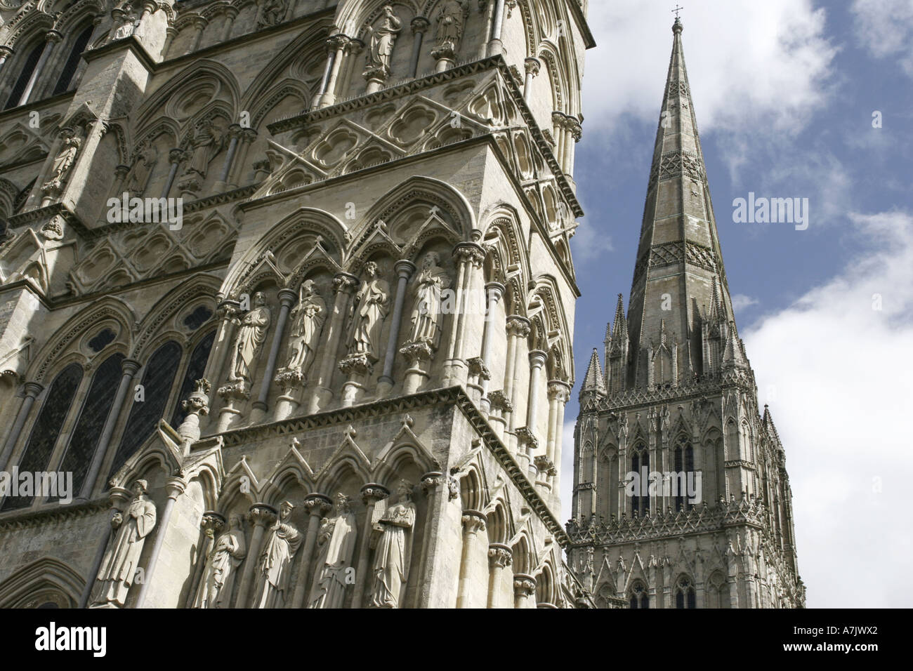 Salisbury cathedral in Wiltshire England Stock Photo - Alamy