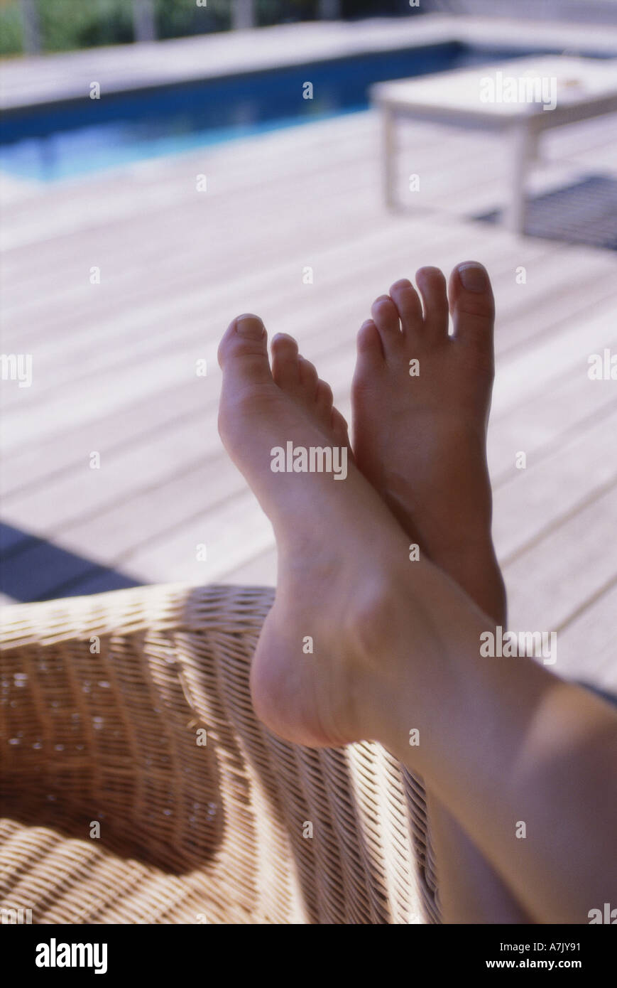 Close up of a person s feet Stock Photo - Alamy