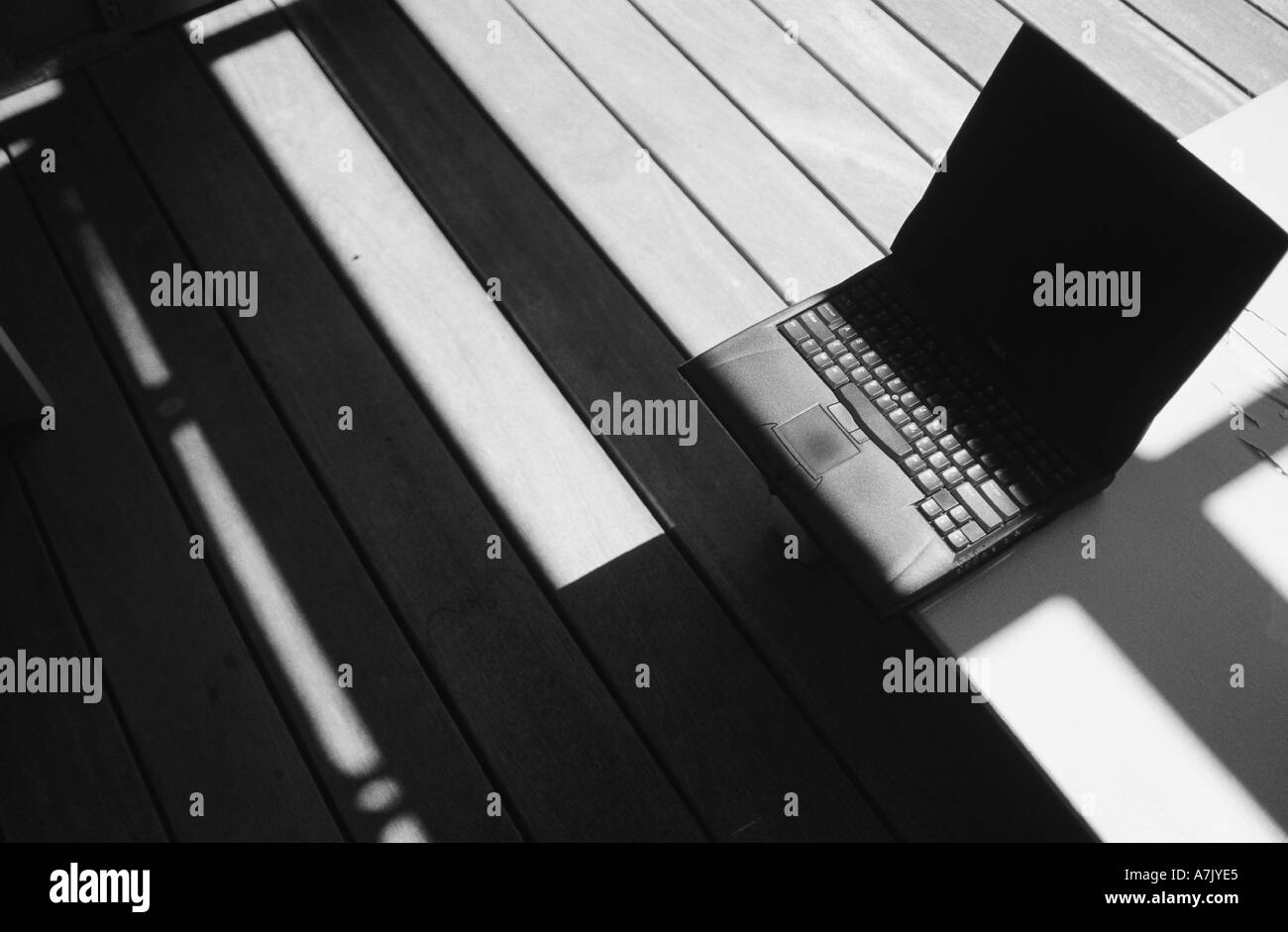 Objects on table in Black and White Stock Photos & Images - Alamy
