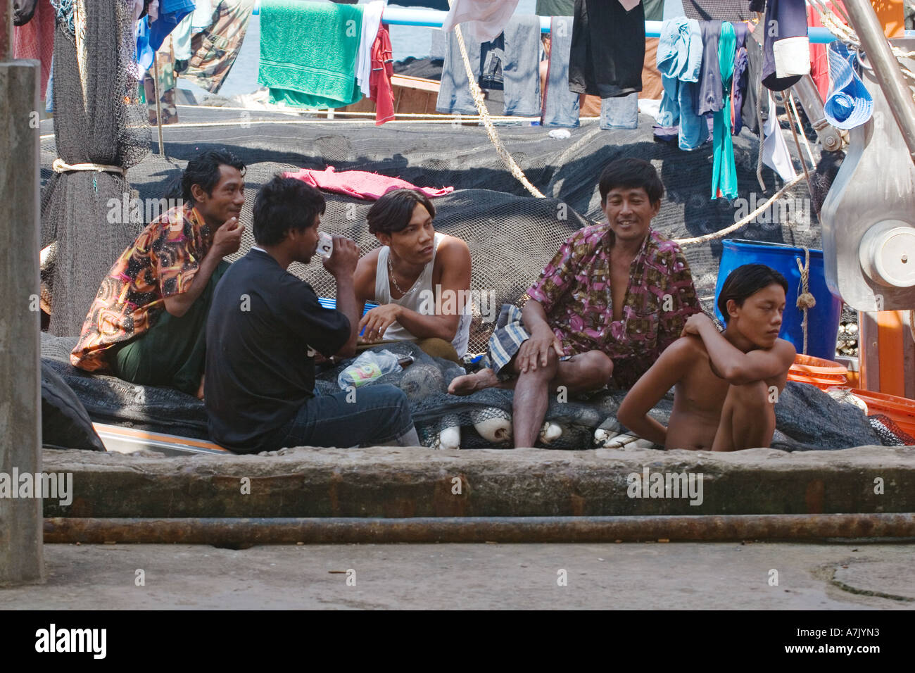 Commercial thai fishing boat dock hi-res stock photography and images - Alamy