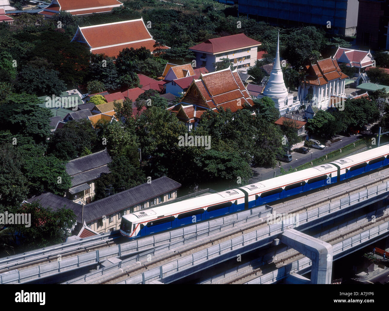 Bangkok, Rapid Transit Sky Train Stock Photo - Alamy
