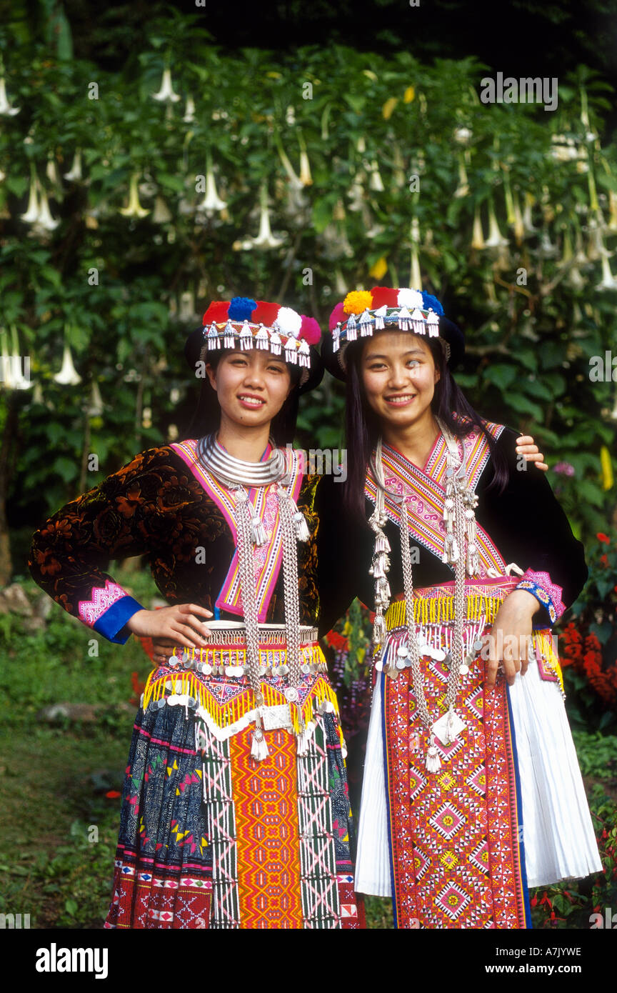 Chiangmai, Hmong Hilltribe Costumes Stock Photo - Alamy