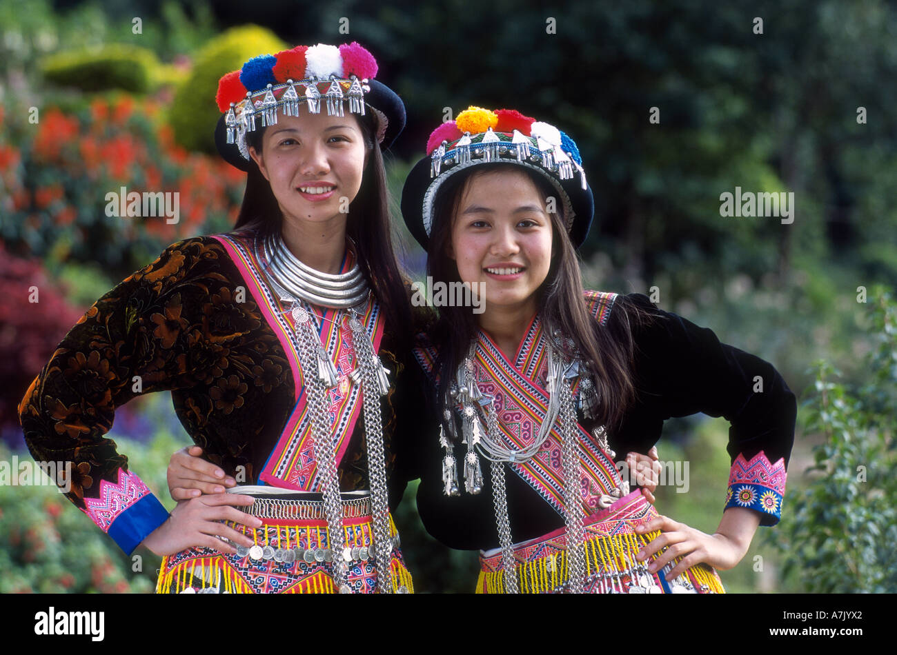 Chiangmai, Hmong Hilltribe Costumes Stock Photo - Alamy
