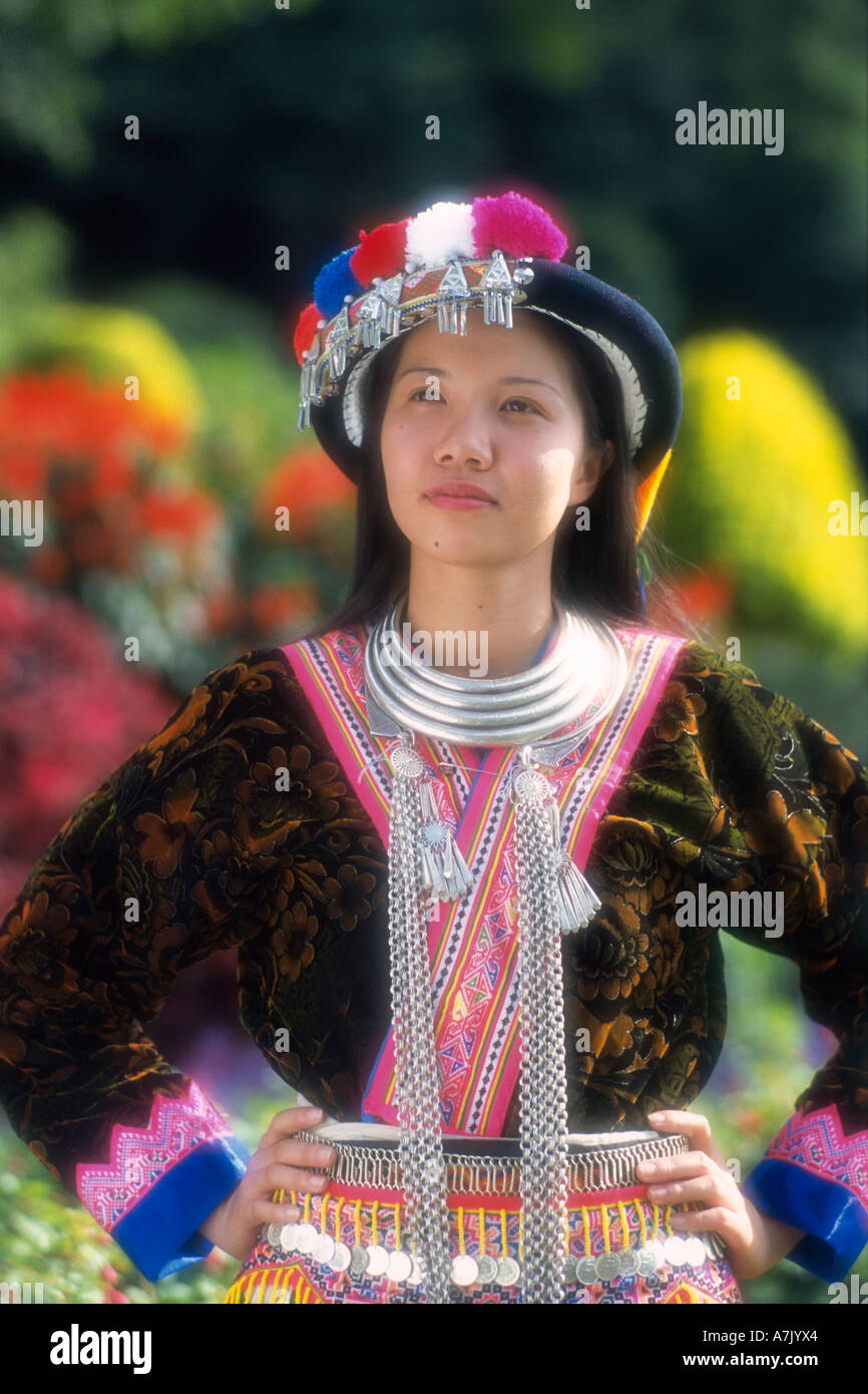 Chiangmai, Hmong Hilltribe Costumes Stock Photo - Alamy