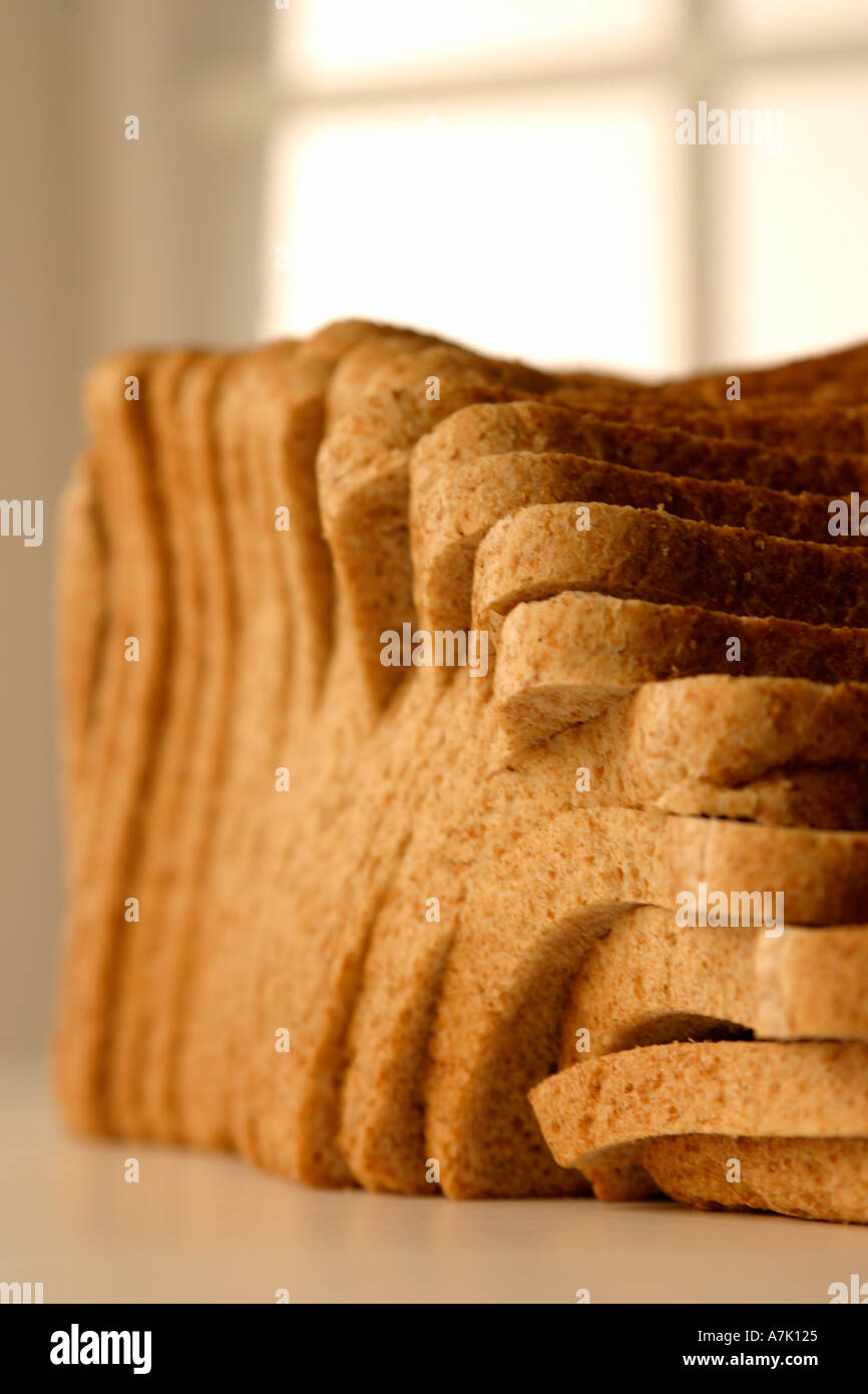 Stacked slices loaf bread hi-res stock photography and images - Alamy