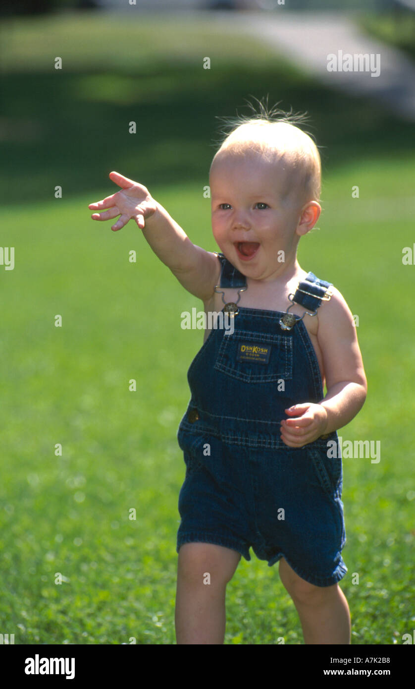 Toddler making a point Stock Photo - Alamy