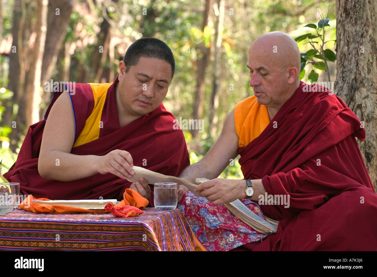 Shechen Rabjam Rinpoche Mathieu Ricard do a Buddhist Puja for Tsunami ...
