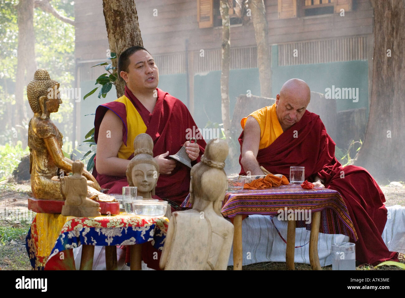 Shechen Rabjam Rinpoche Mathieu Ricard do a one year Puja for Tsunami ...