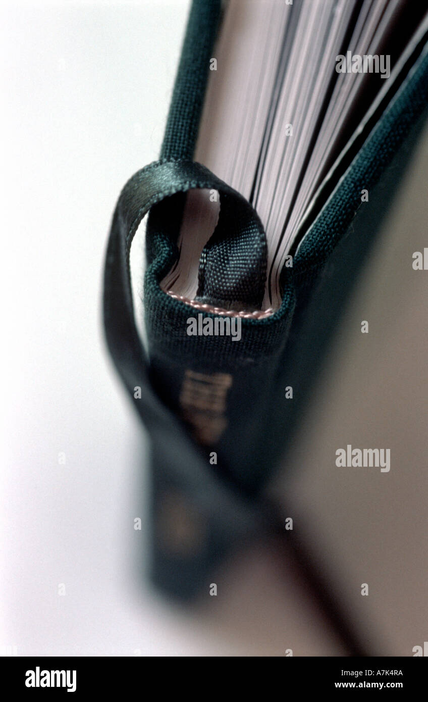 BOOK SPINE RIBBON MARKER Stock Photo - Alamy