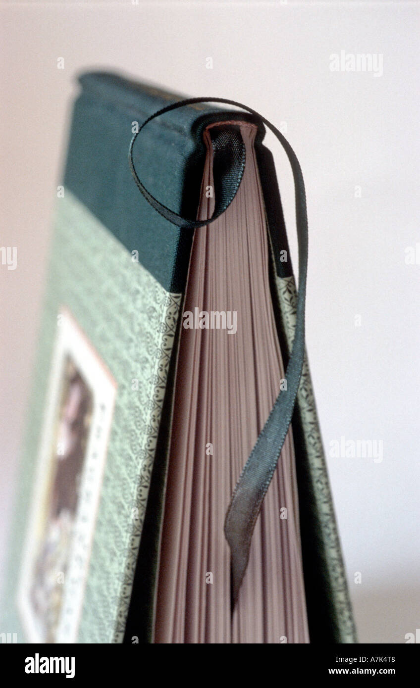 BOOK SPINE RIBBON MARKER Stock Photo - Alamy