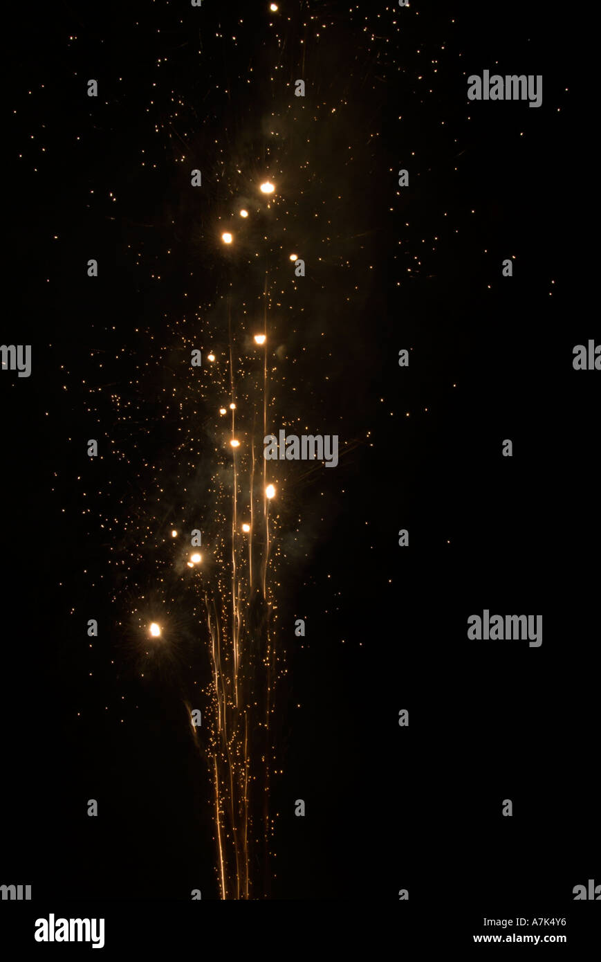 Firework light trails Stock Photo - Alamy