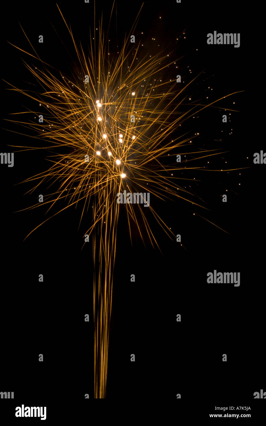 Firework light trails Stock Photo - Alamy