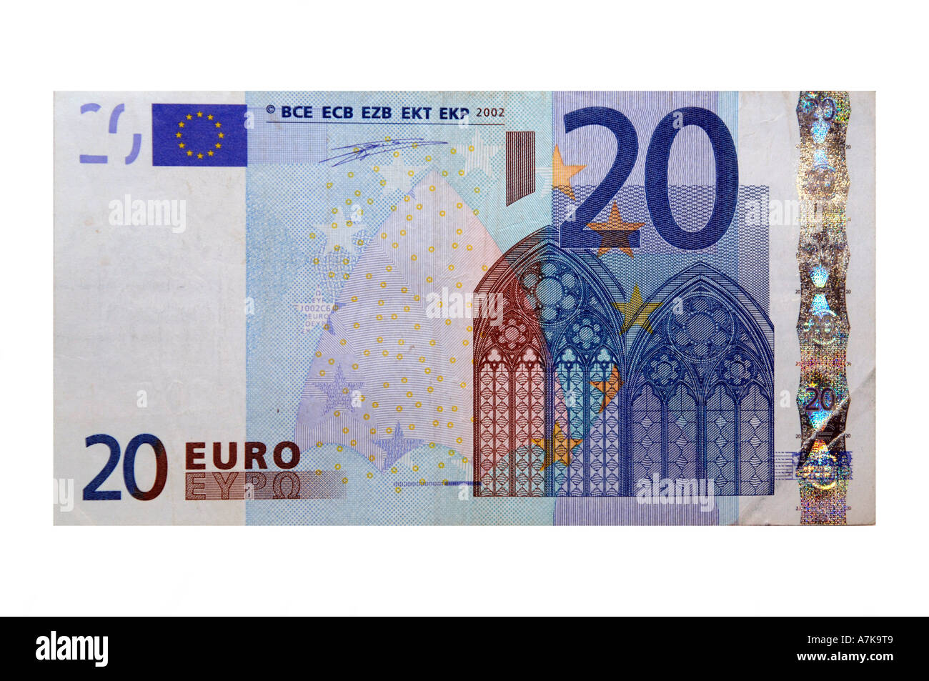 20 Euro note against a white background Stock Photo: 6777416 - Alamy