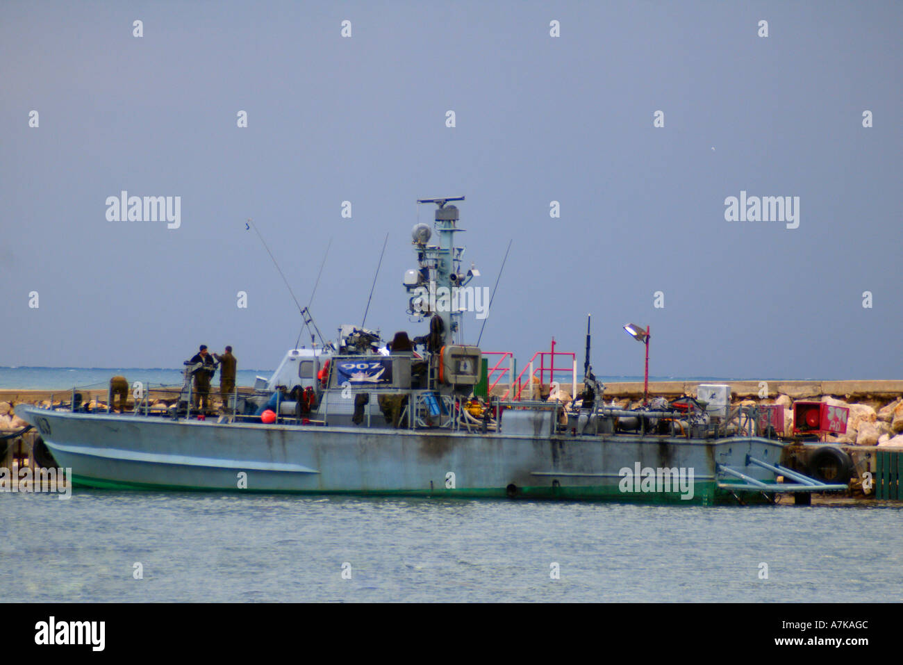 Israeli navy Dabour patrol boat in harbour Stock Photo - Alamy