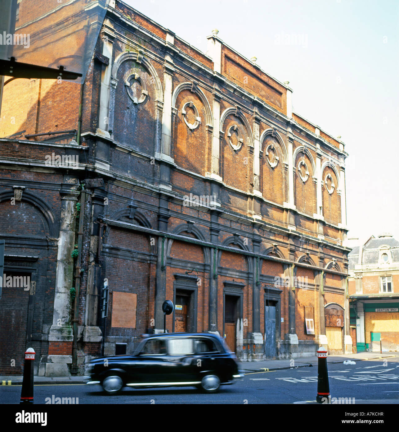 The derelict historic Red House Cold Store building at Smithfield Meat ...