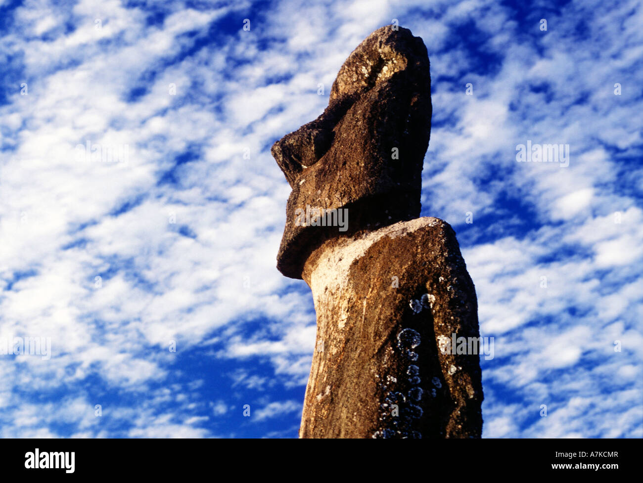 moai at hanga roa, easter island, chile Stock Photo - Alamy
