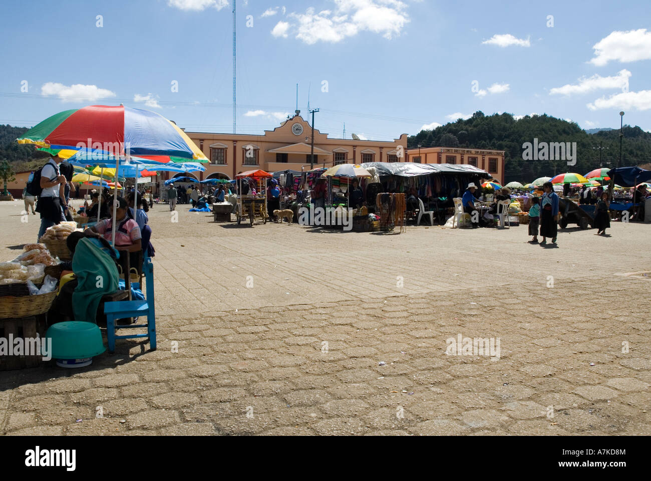 San Juan Chamula market - Chiapas - Mexico Stock Photo - Alamy