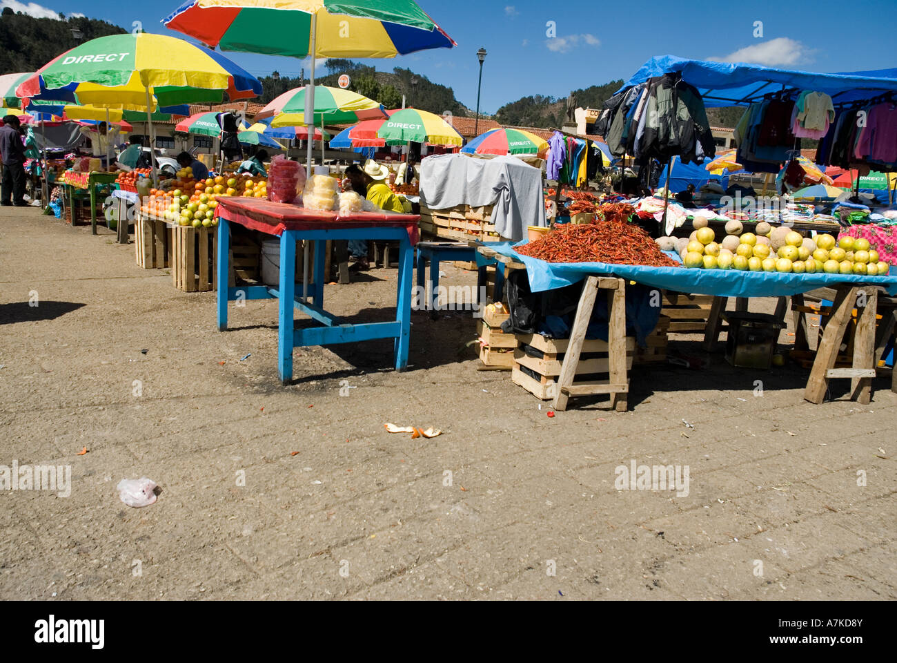 San Juan Chamula market of fruits - Chiapas - Mexico Stock Photo - Alamy