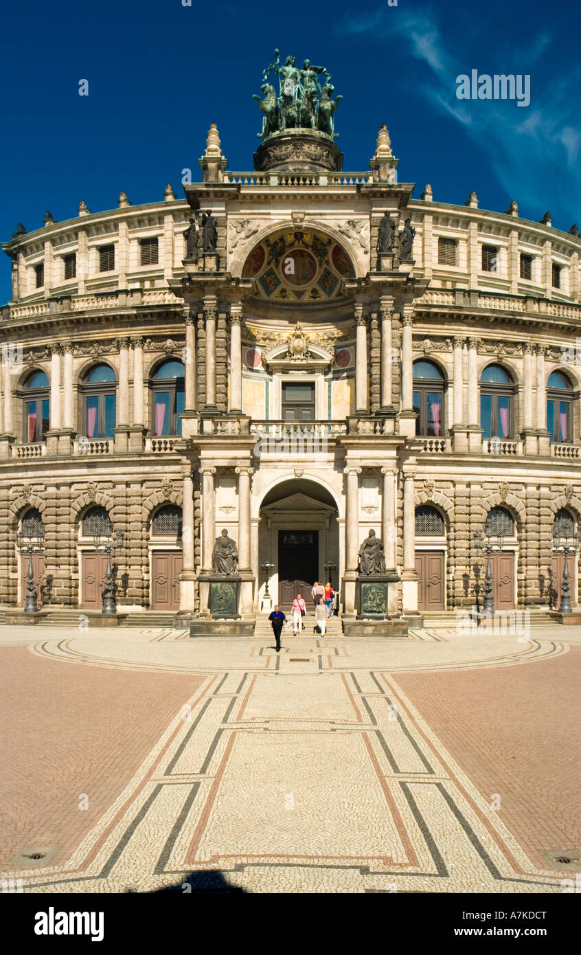 Dresden Opera House built by Gottfried Semper Sächsische Staatsoper ...