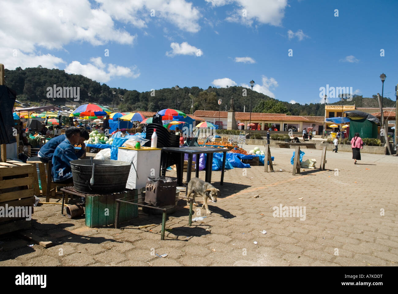 San Juan Chamula market - Chiapas - Mexico Stock Photo - Alamy