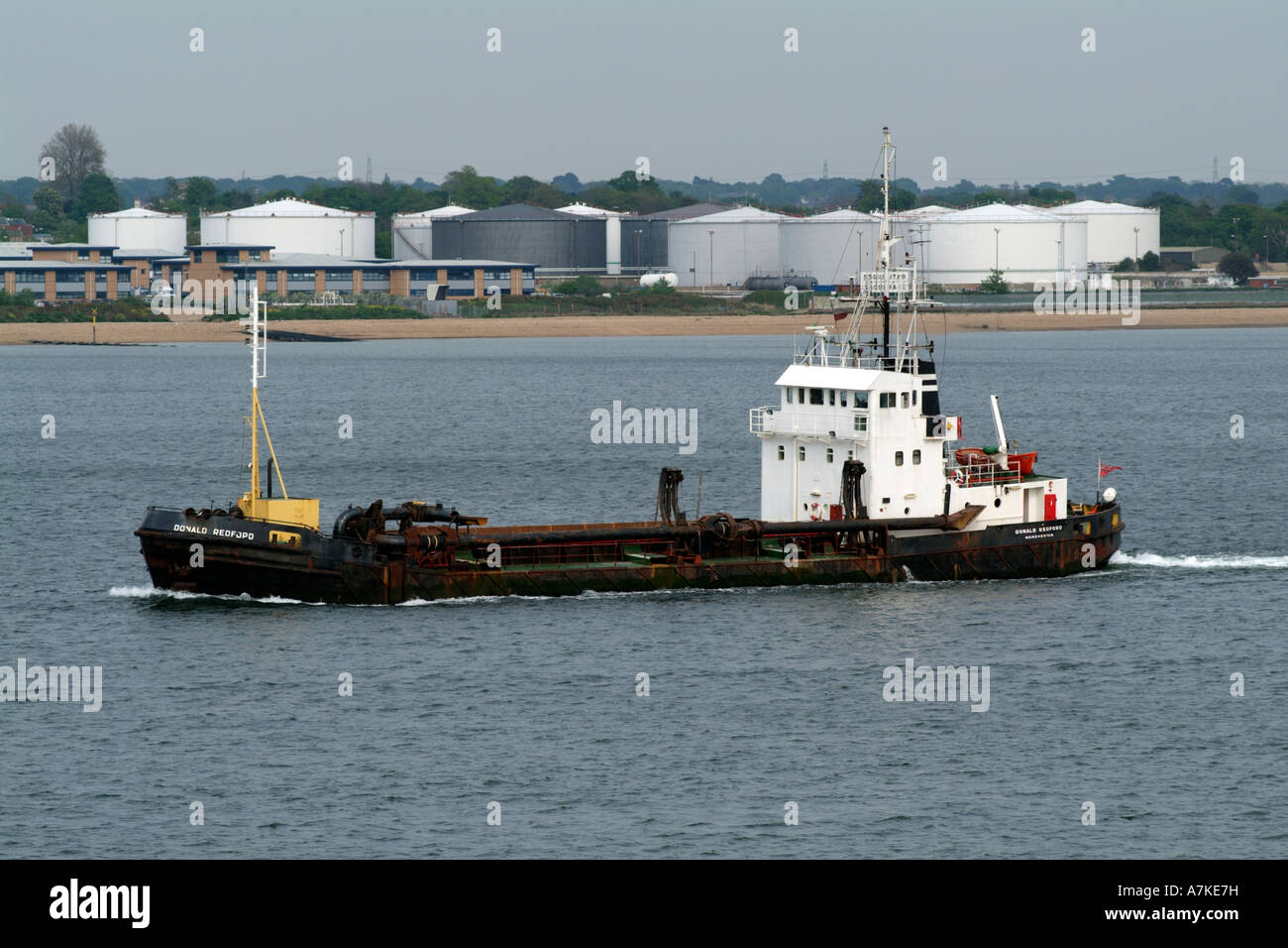 The Donald Redford a hopper dredger on Southampton Water England UK ...