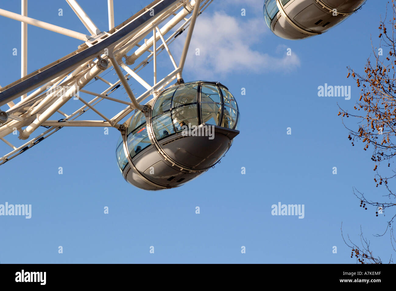 London Eye Ferris wheel Capsules Stock Photo - Alamy