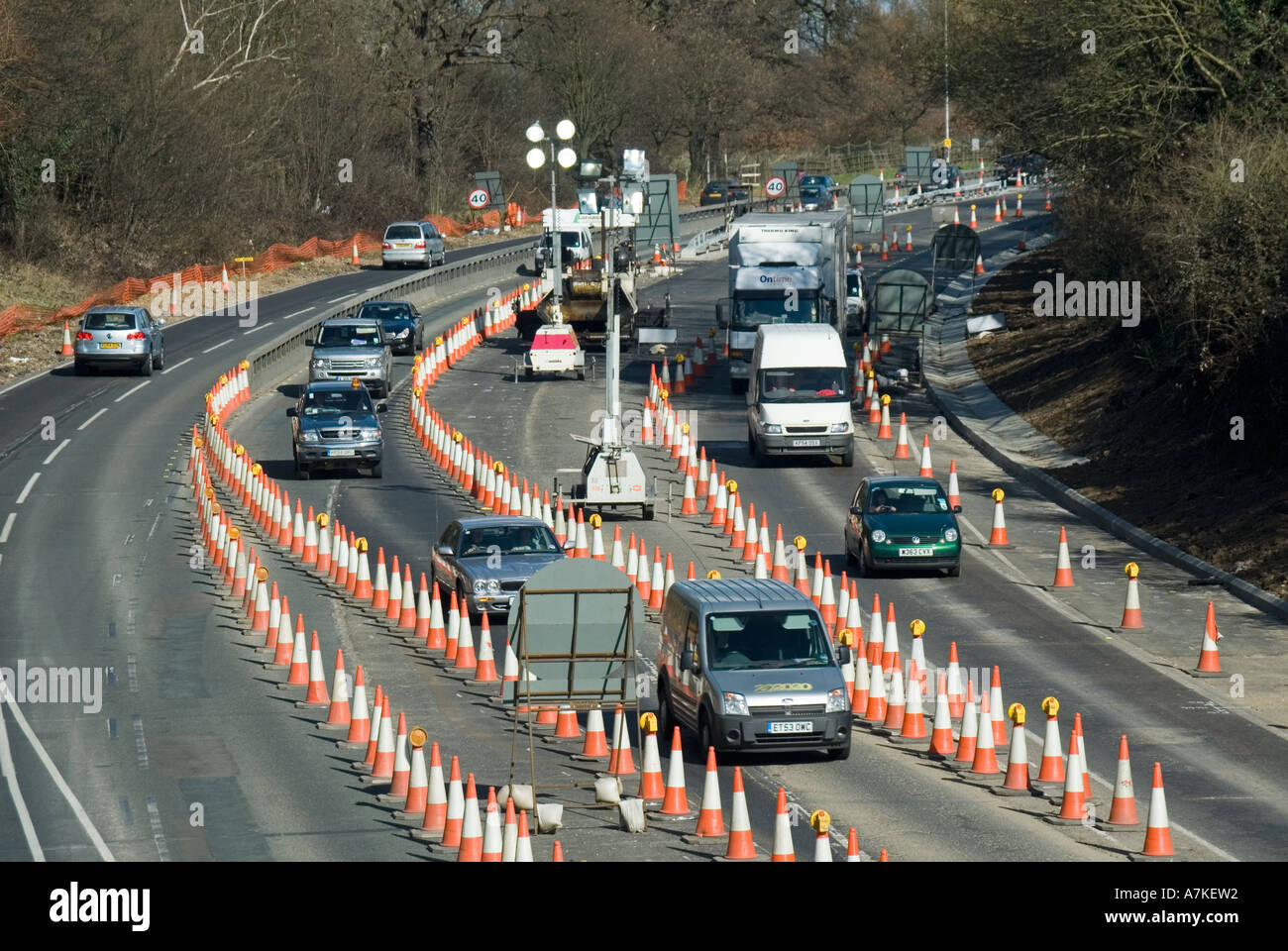 Ingatestone bypass A12 twelve trunk road carriageway maintenance and ...