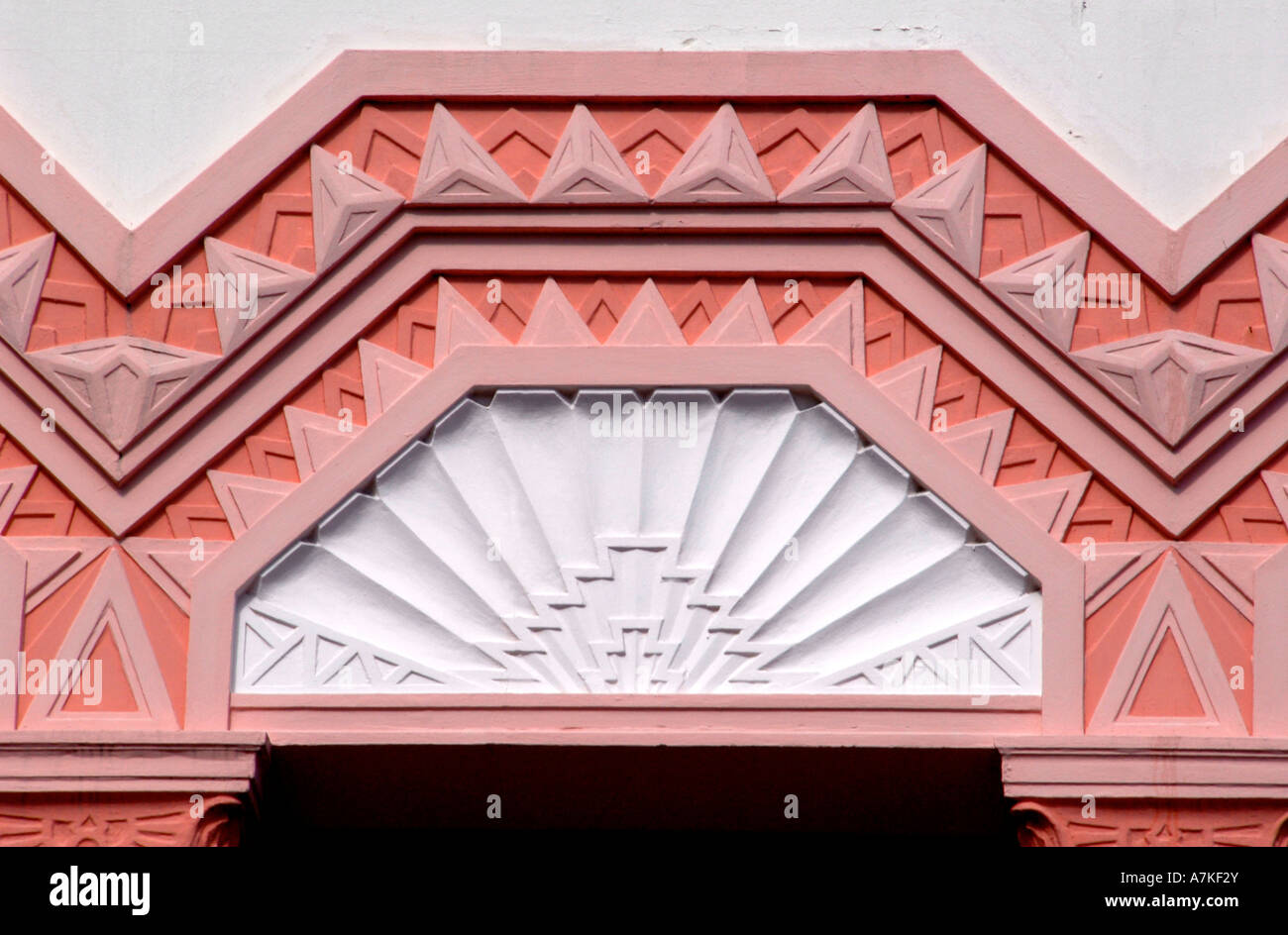 Detail Art deco relief Napier North Island New Zealand Stock Photo - Alamy