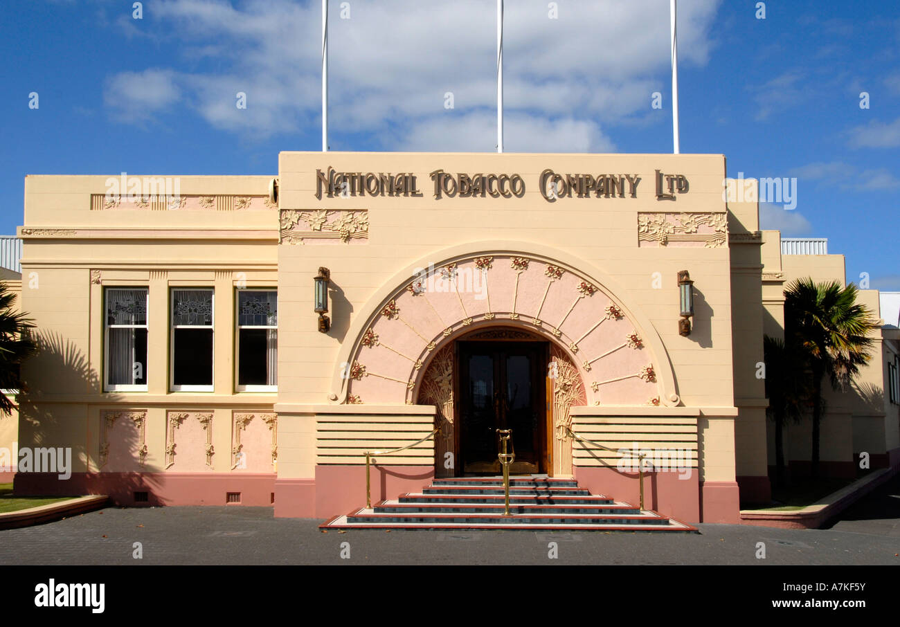 Art deco Rothman Office Building Napier North Island New Zealand Stock ...