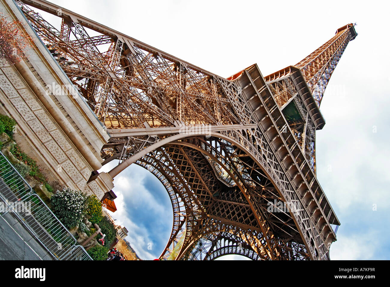 Eiffel Tower, Paris, France, shot during dusk, diagonal Stock Photo - Alamy
