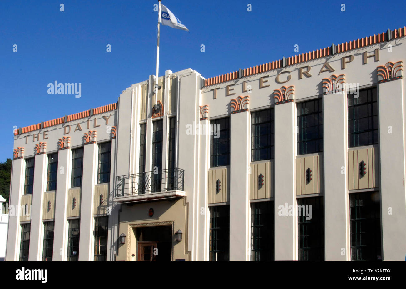 Art Deco Daily Telegraph Building Tennyson Street Napier North Island ...