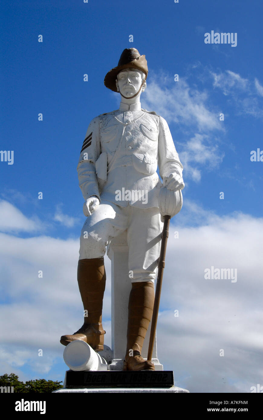 Statue Anzac Soldier Government Gardens Rotorua New Zealand Stock Photo ...