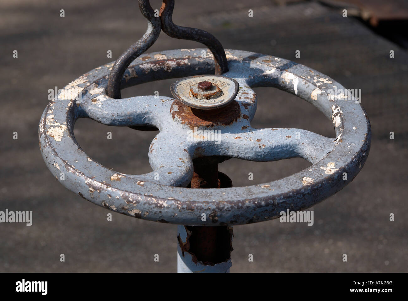 Iron wheel for the water stop tap or valve for the water column at ...