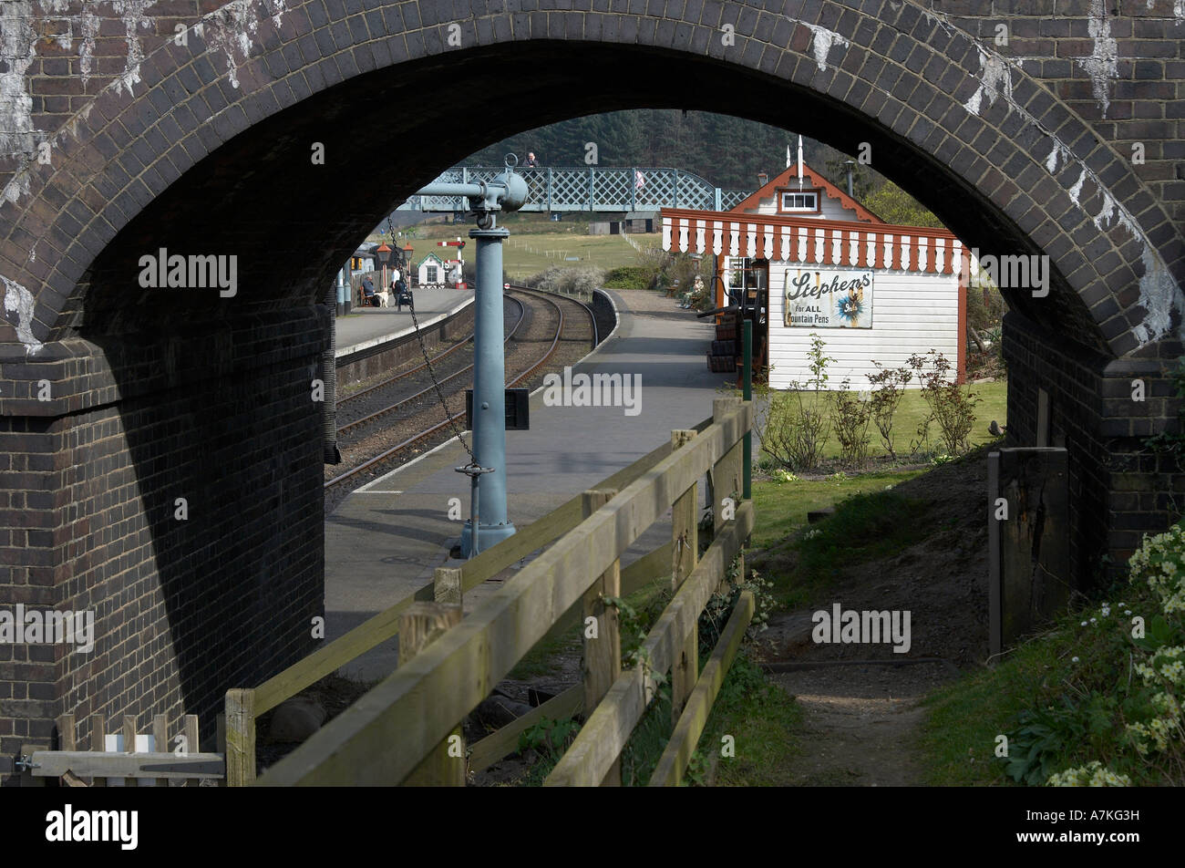Platform shelter and water column at Weybourne Station, North Norfolk ...