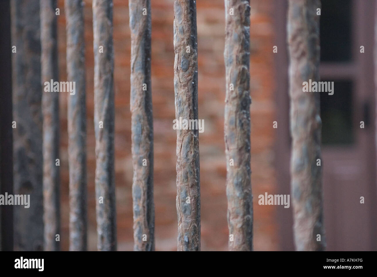 Old rusty grille Stock Photo - Alamy